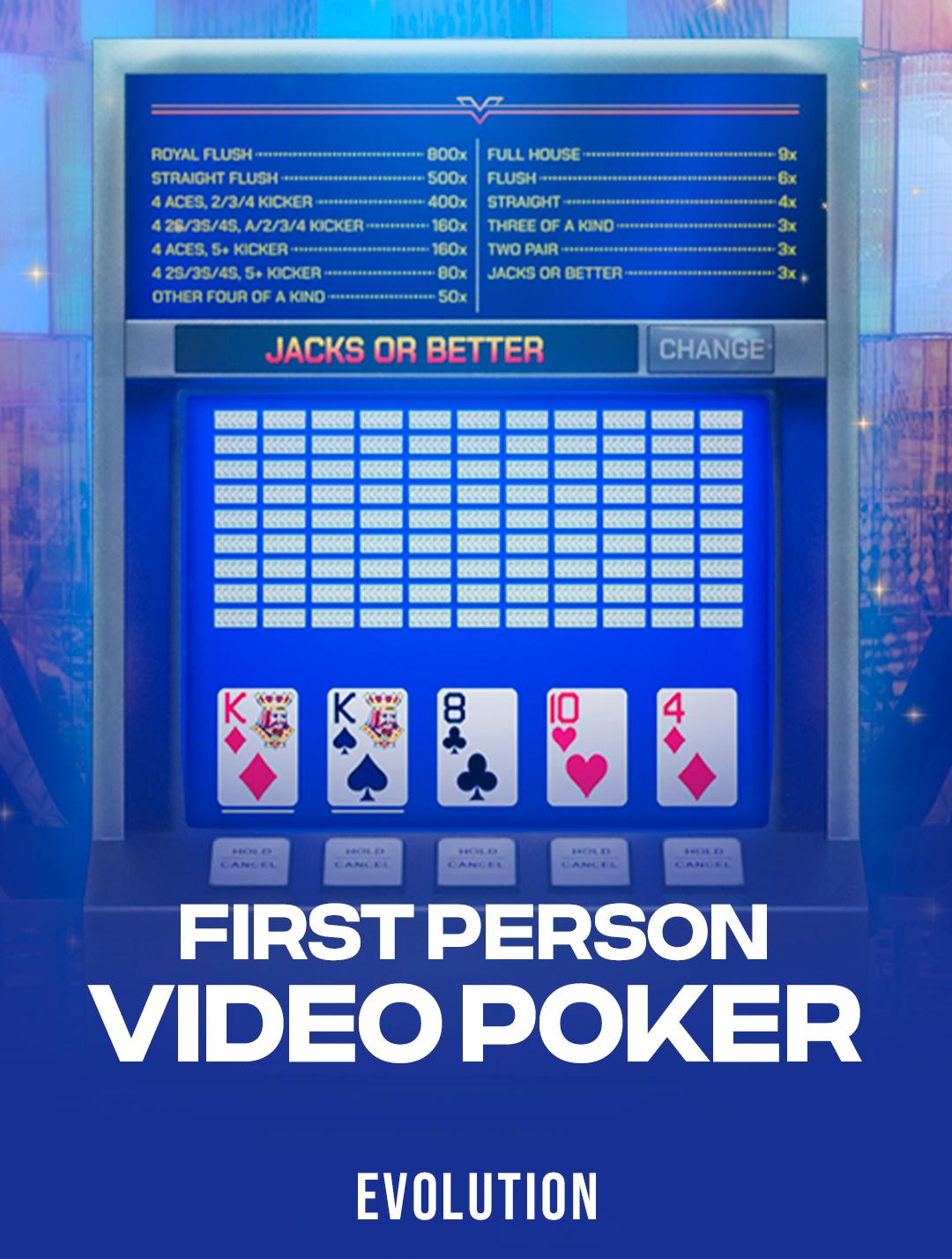 Play First Person Video Poker by Evolution - Rainbet